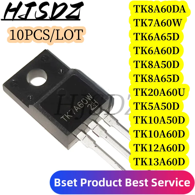 10PCS-K7A60W-TK6A65D-K6A65D-TK6A60D-TK8A60DA-TK8A50D-TK8A65D-TK20A60U ...