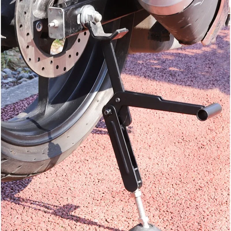 Motorcycle-Stand-Labor-Saving-Foldable-Wheel-Chain-Cleaning-Maintenance ...