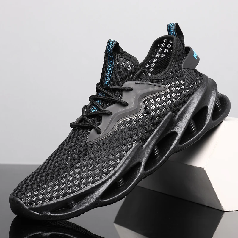 Men's Mesh Casual Running Sneakers Summer Outdoor Lightweight Lace Up ...