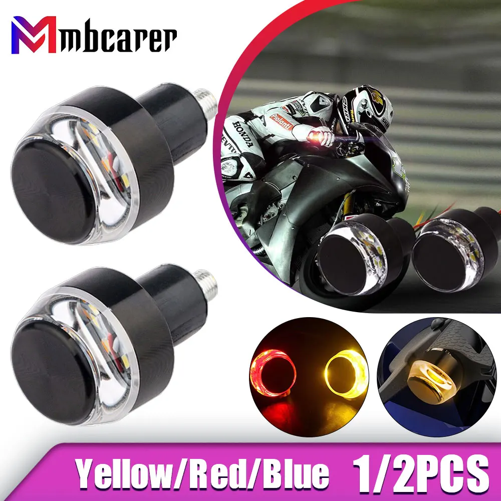 CNC-Turn-Signals-Motorcycle-LED-Handle-Bar-End-Blinker-for-22mm ...