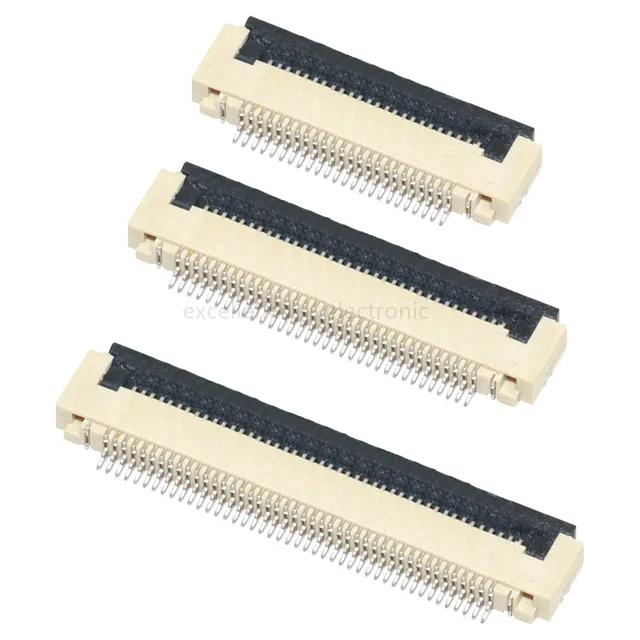 0.5mm Pitch Ribbon Connectors 10-Pack 0.5mm 24-Pin - Flip Type Bottom ...