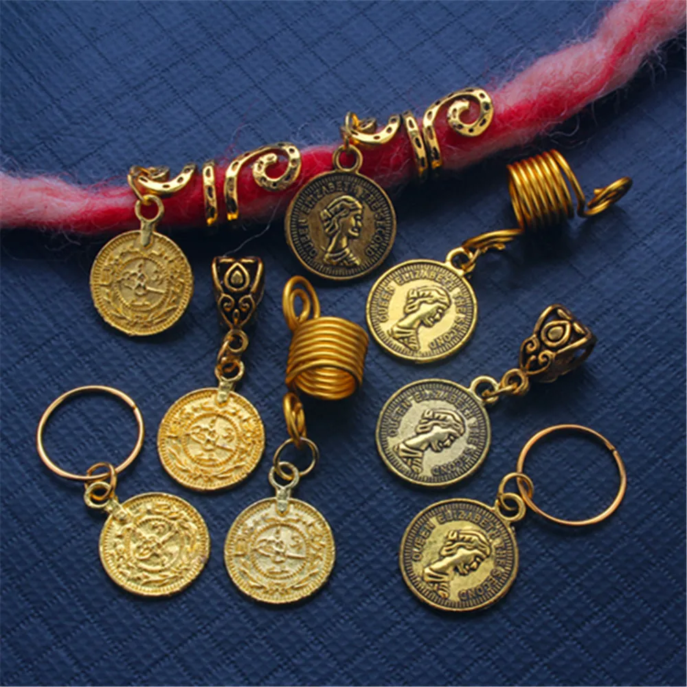 5-Pcs-Metal-Beaded-Beauty-Head-Coin-Hair-Ornament-Braid-Accessories ...