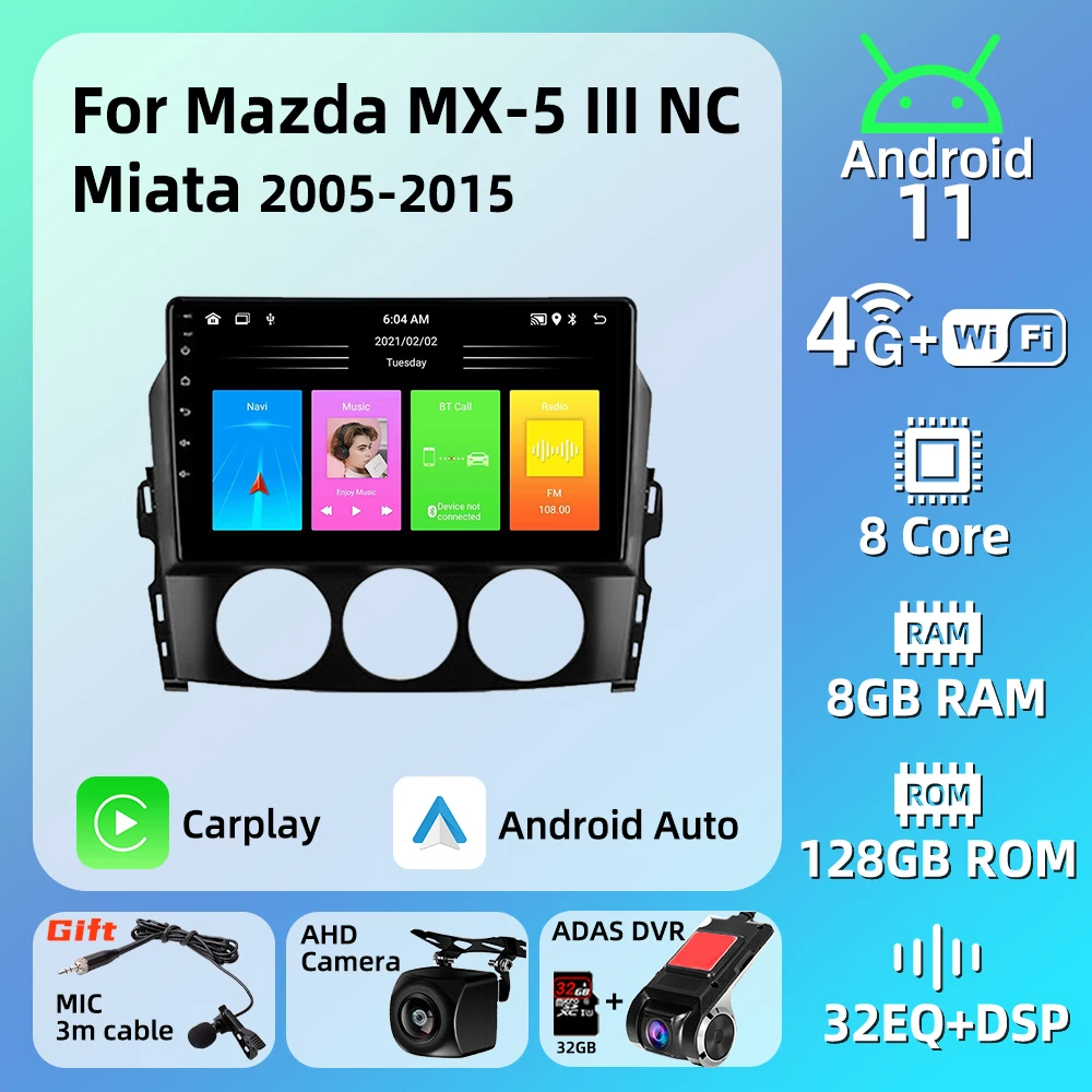 Multimedia-for-Mazda-MX-5-MX5-III-3-NC-Miata-2005-2015-Android-2-Din ...