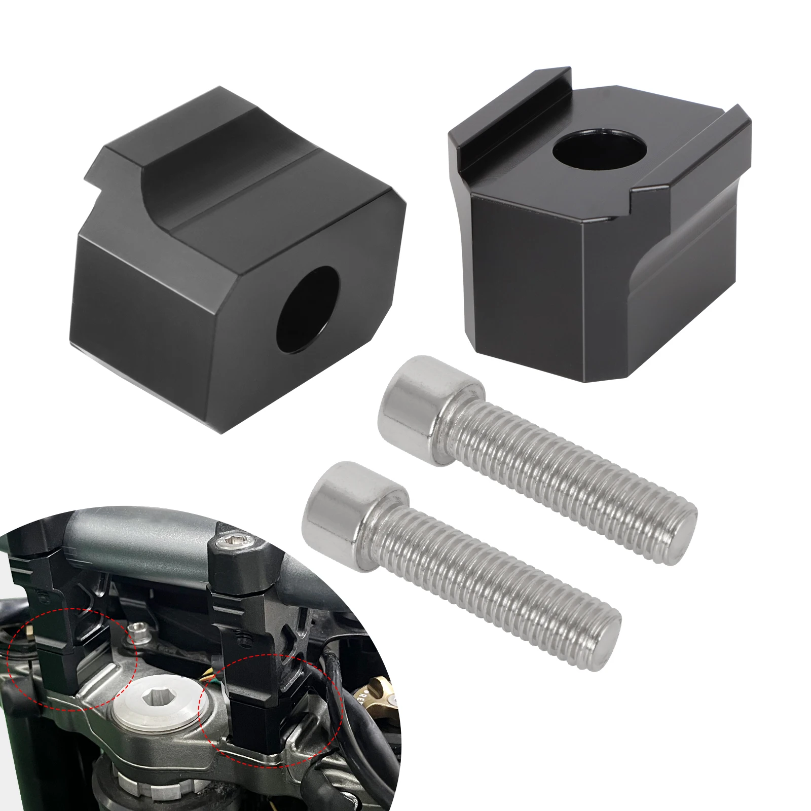 For-SurRon-Sur-Ron-Ultra-Bee-2023-Bar-Risers-20-30-mm-Handlebar-Riser ...