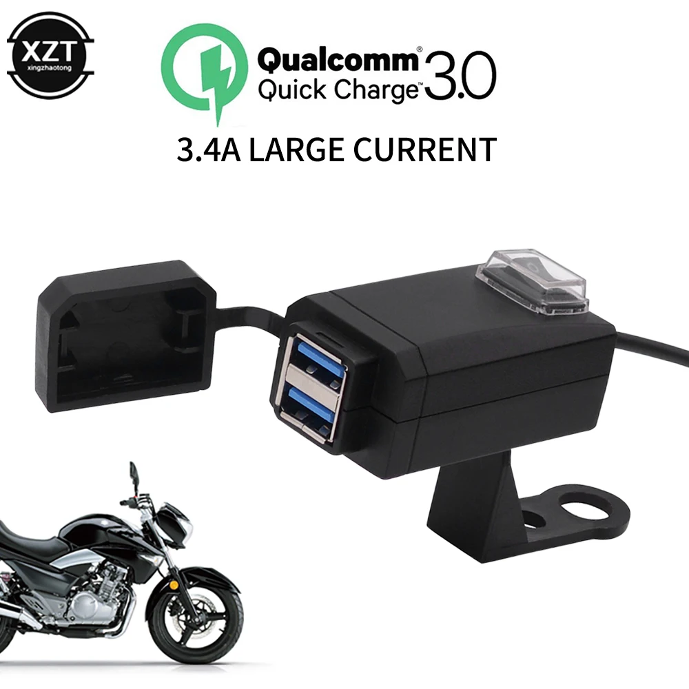QC3-0-USB-Motorcycle-Socket-Waterproof-Dual-USB-Quick-Change-3-0-5V ...