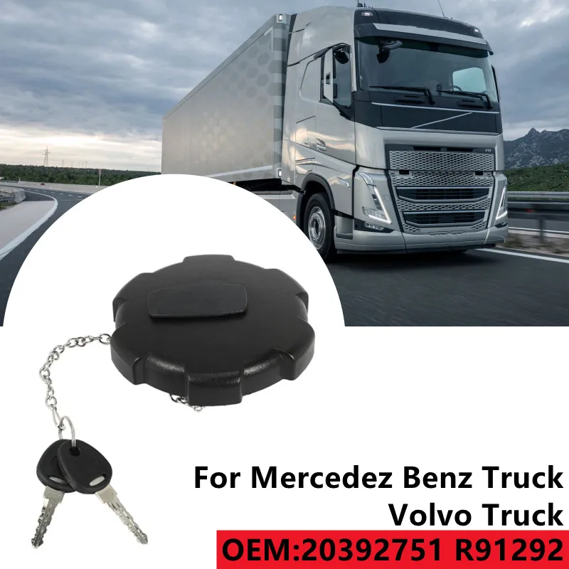 Truck Fuel Tank Cover Gas Cap With Key Lock Exterior Parts For Volvo ...