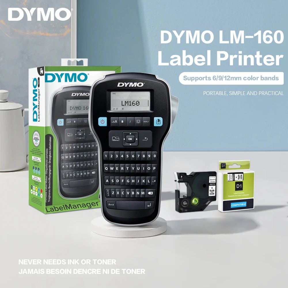 DYMO-LM-160-LM-280-LM-210D-portable-label-printer-suitable-for-6mm-9mm ...