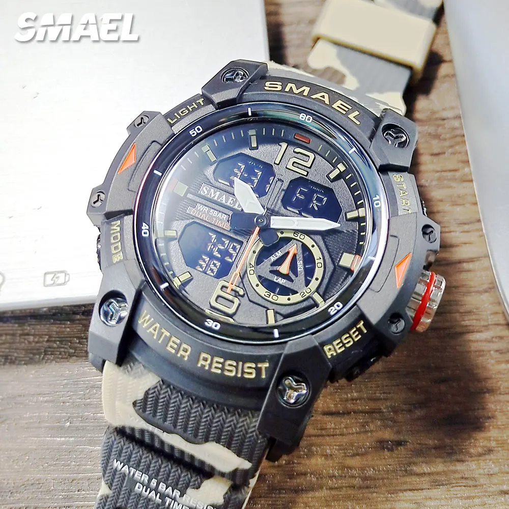 SMAEL-Dual-Time-Display-Digital-Quartz-Watch-Men-Waterproof-Sport ...