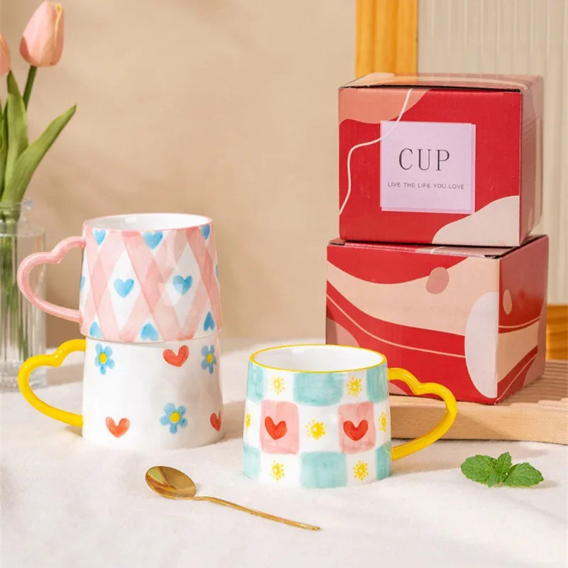 300ml-Cute-Ceramic-Mug-Creative-Hand-Made-Coffee-Cup-Couples-Cup ...
