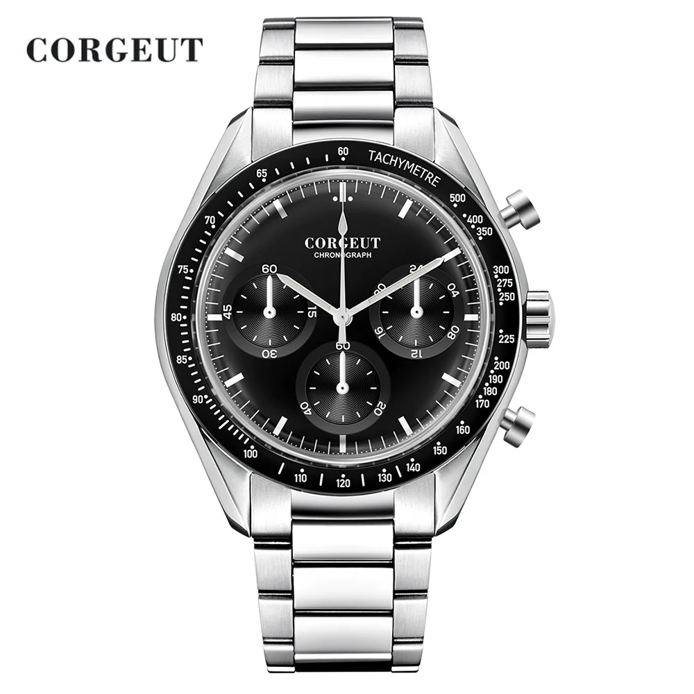 CORGEUT-40mm-Vk63-Quartz-Movement-Watch-Man-Waterproof-High-Quality ...