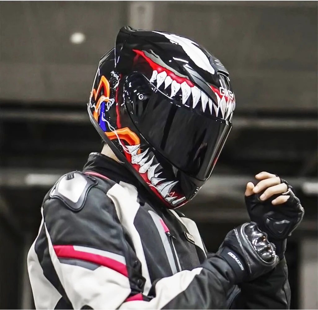 Full Face Motorcycle helmet VENOM Motocross Racing Motobike Riding ...