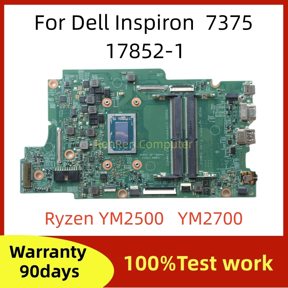 17852-1-For-Dell-Inspiron-13-7375-Laptop-Motherboard-K6D95-0K6D95-CN ...