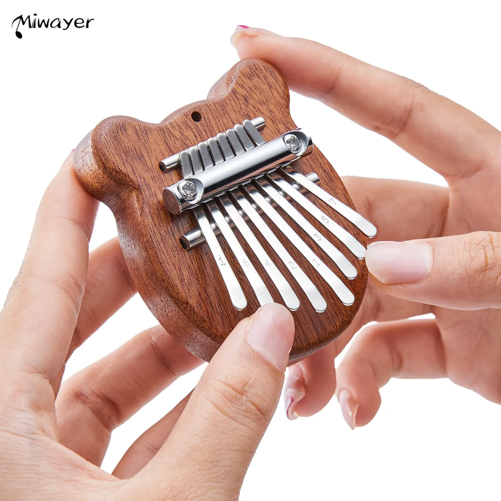 MiwayerMini 8 Key Kalimba Thumb Piano Gifts for Kids Beginners Music ...