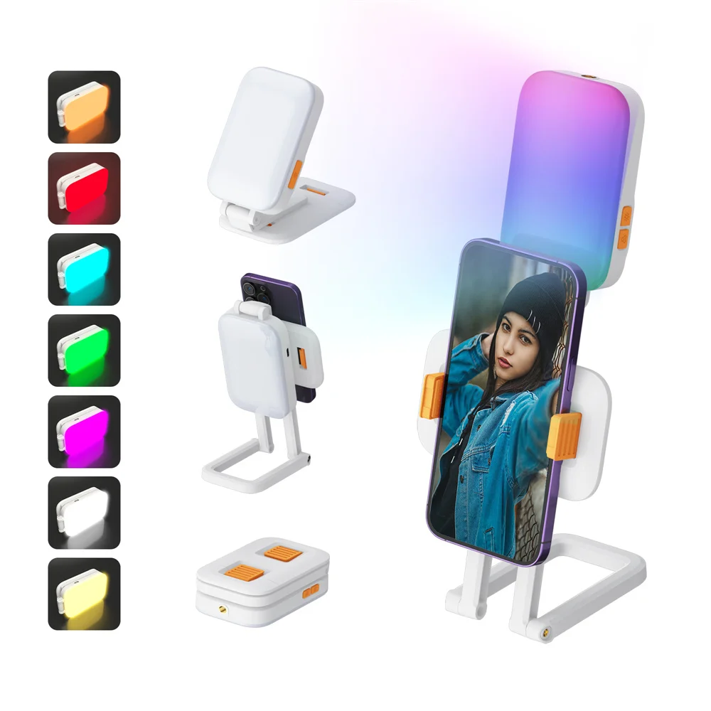 Foldable-Phone-Holder-Lamp-Selfie-Fill-Light-Phone-Stand-for-Iphone ...