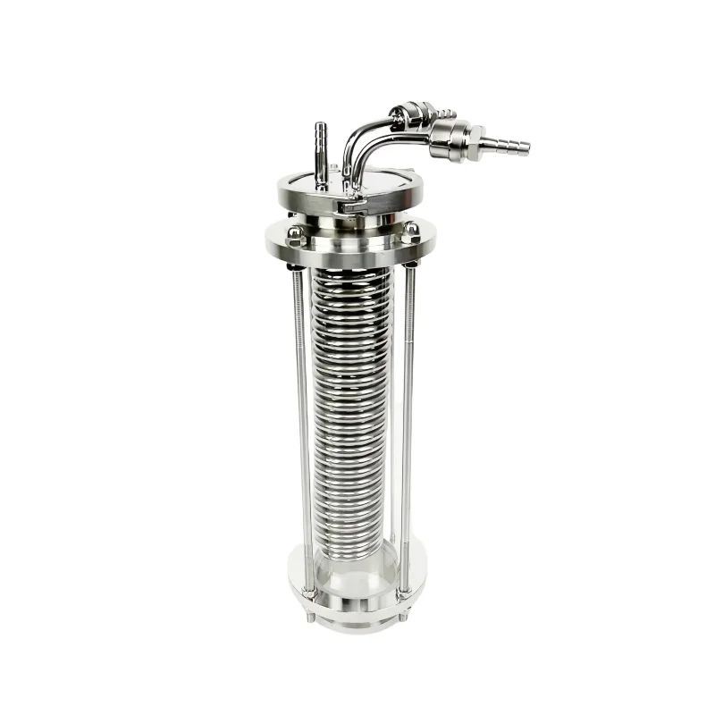 3" OD91mmTri-clamp Distiller Cooling Coil With 3" Sight Glass Diopter ...