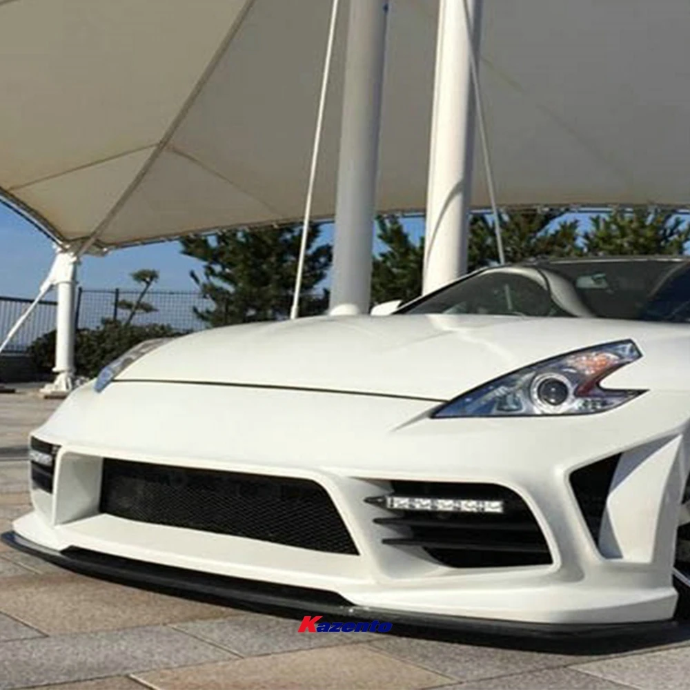 For-Nissan-370Z-Z34-WBS-Style-Front-Bumper-intake-Duct-with-LED-light ...