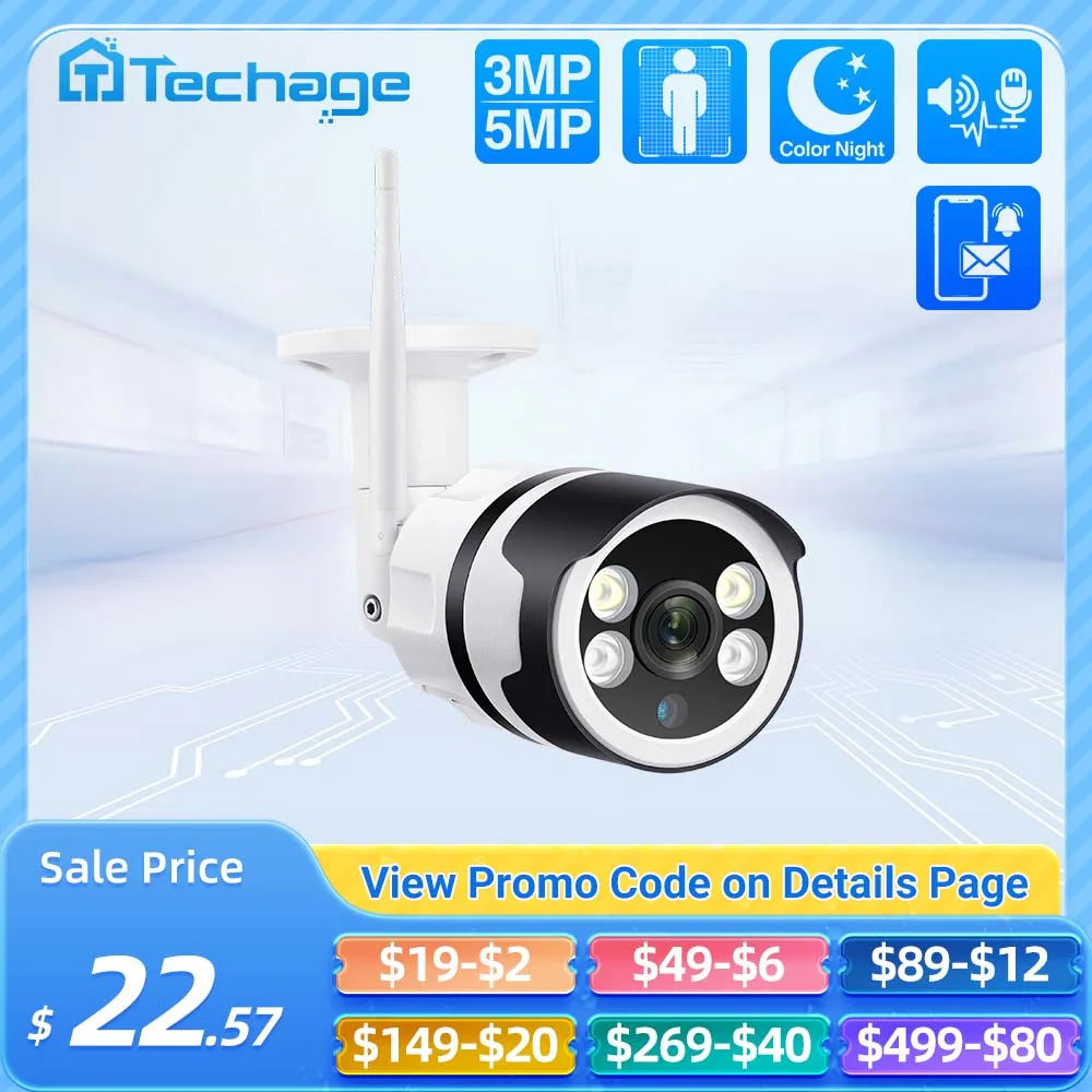 Techage-3MP-5MP-Surveillance-WiFi-IP-Camera-H-265-Two-way-Audio-Human ...