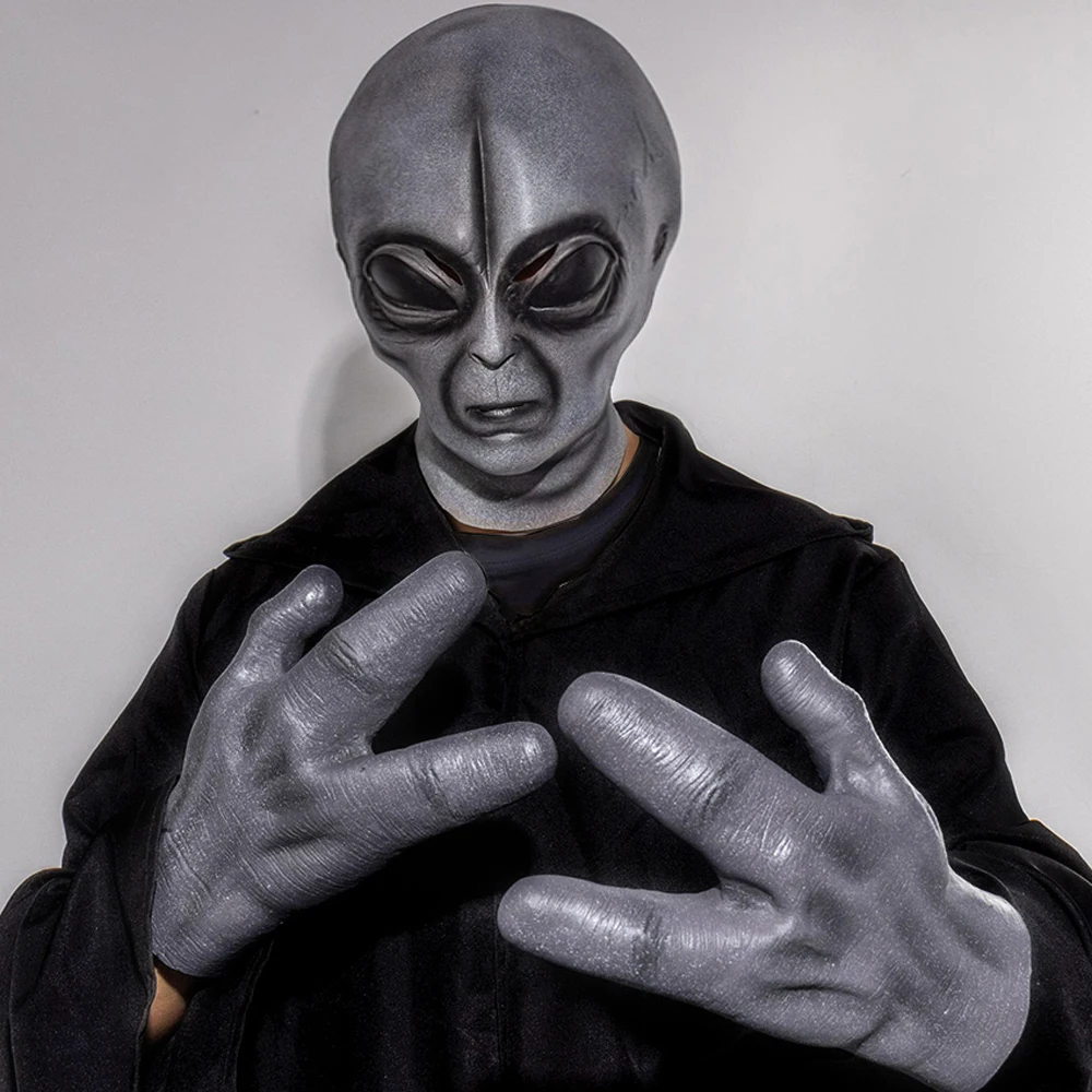 51-Area-UFO-Alien-Mask-Gloves-Cosplay-Extraterrestrial-Organism-Monster ...