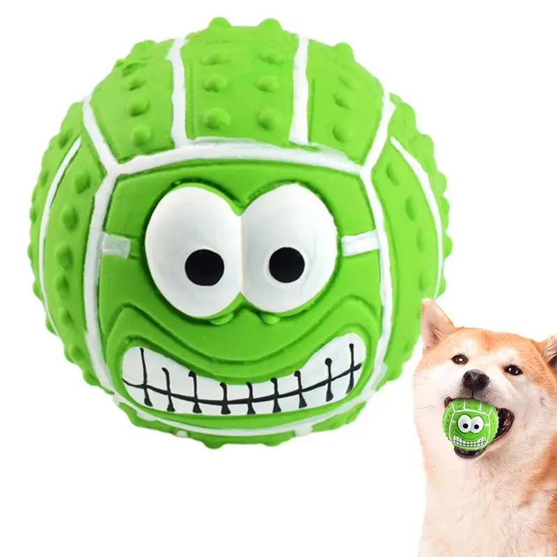 Latex-Face-Ball-Dog-Toy-Smile-Face-Dog-Balls-Toys-Bite-Resistant-Funny ...