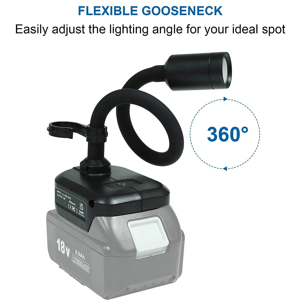 Desk-Work-Hose-Lamp-Suitable-For-Makita-Bosch-For-Dewalt-Milwaukee ...
