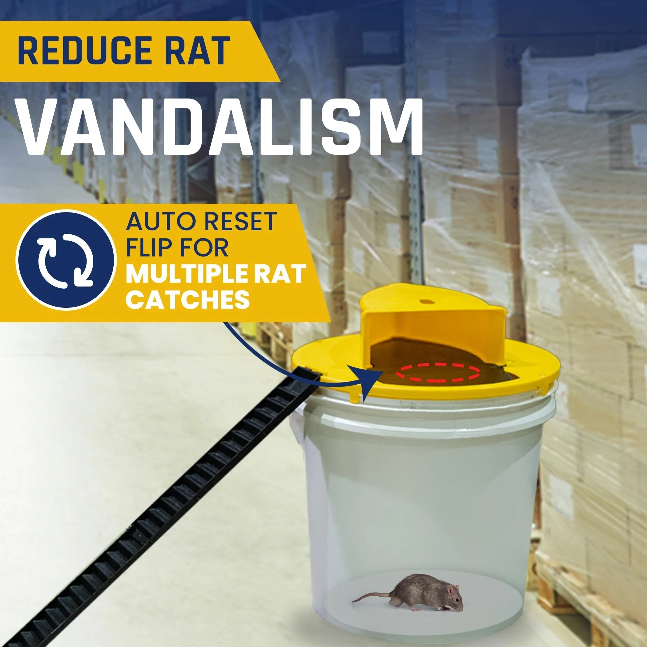 Multi-Catch Auto Reset Mouse Trap Flip And Slide Bucket Lid for Indoor ...