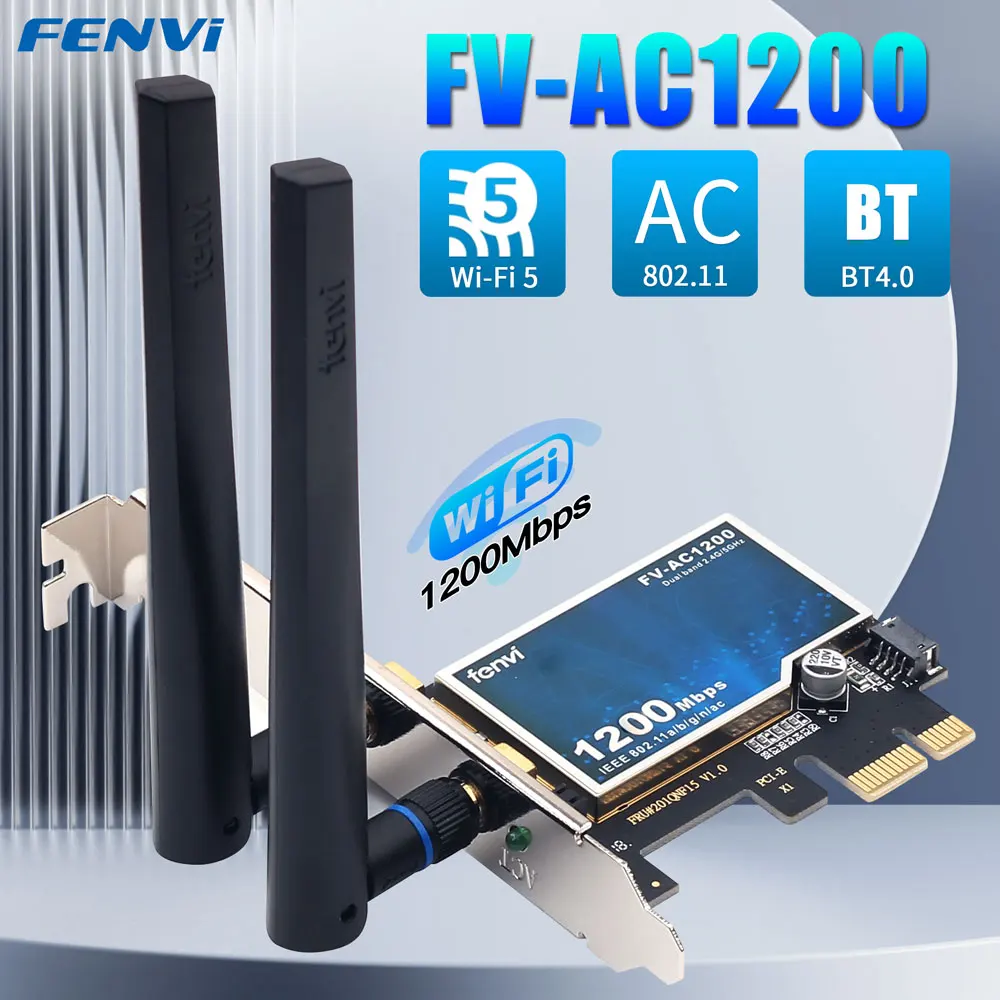 FENVI-AC1200-pci-e-scheda-di-rete-adattatore-Wireless-Dual-Band-2-4G ...