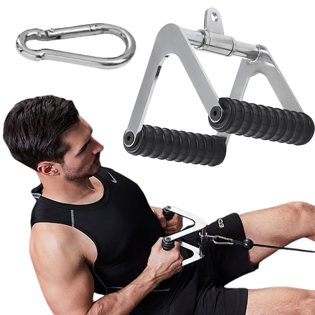 Cable-Machine-Attachments-Fitness-Pull-Down-Handle-V-Handle-Double ...