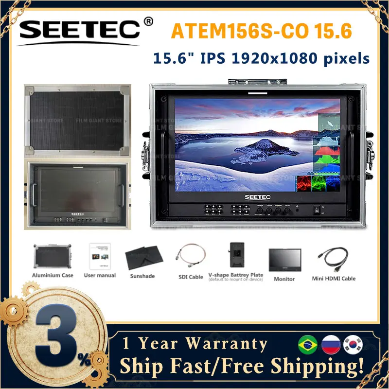 SEETEC-ATEM156S-CO-15-6-Inch-Multi-Camera-Broadcast-Carry-on-Monitor-3D ...