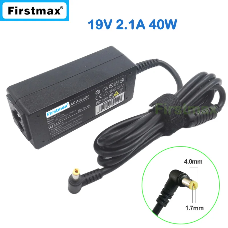 19v 2.1a 40w Laptop Ac Power Adapter Supply For Hp Mini 110 210 1000 ...