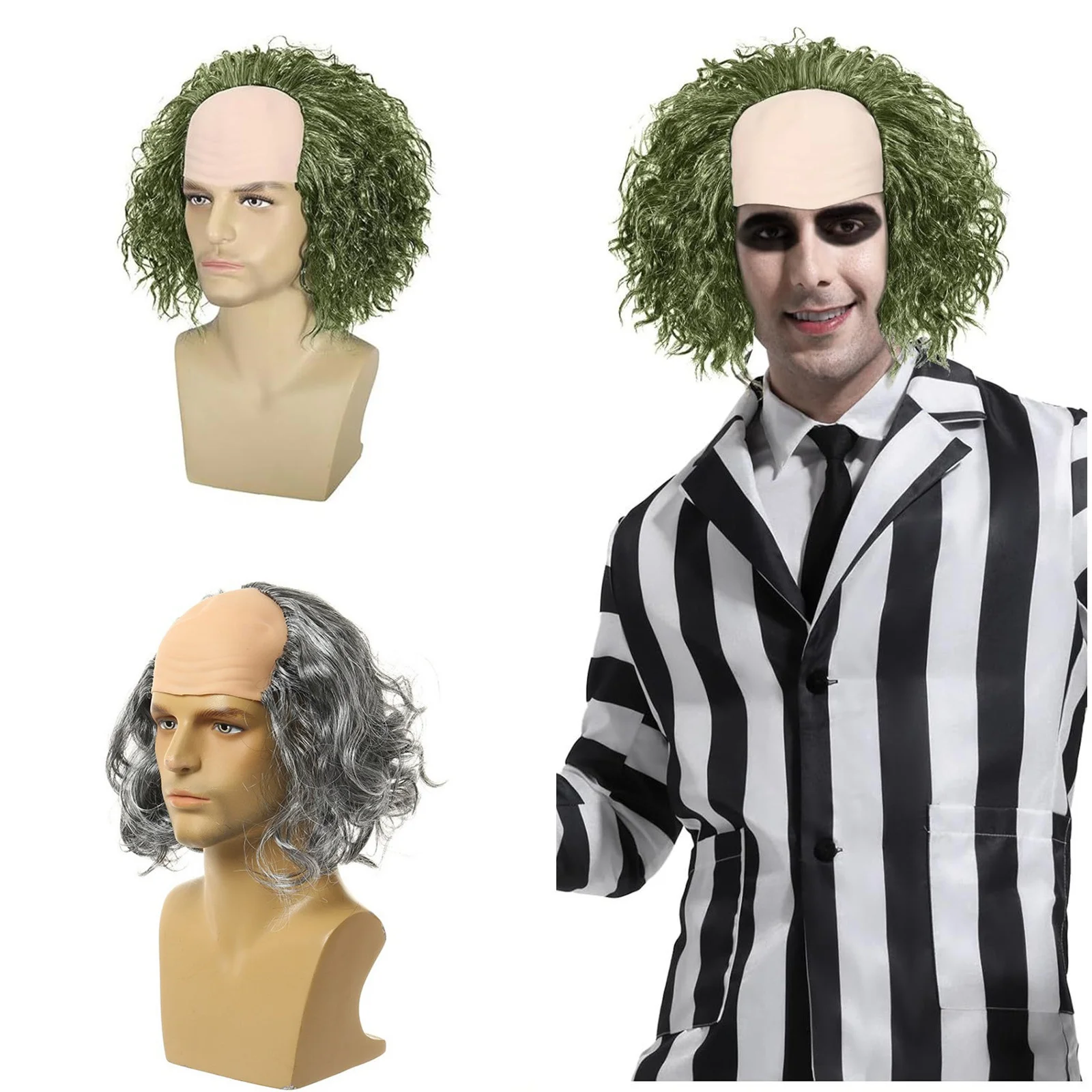 Michael-Keaton-Peruca-Cosplay-Mago-do-submundo-Meia-bola-Velho-Palha-o ...