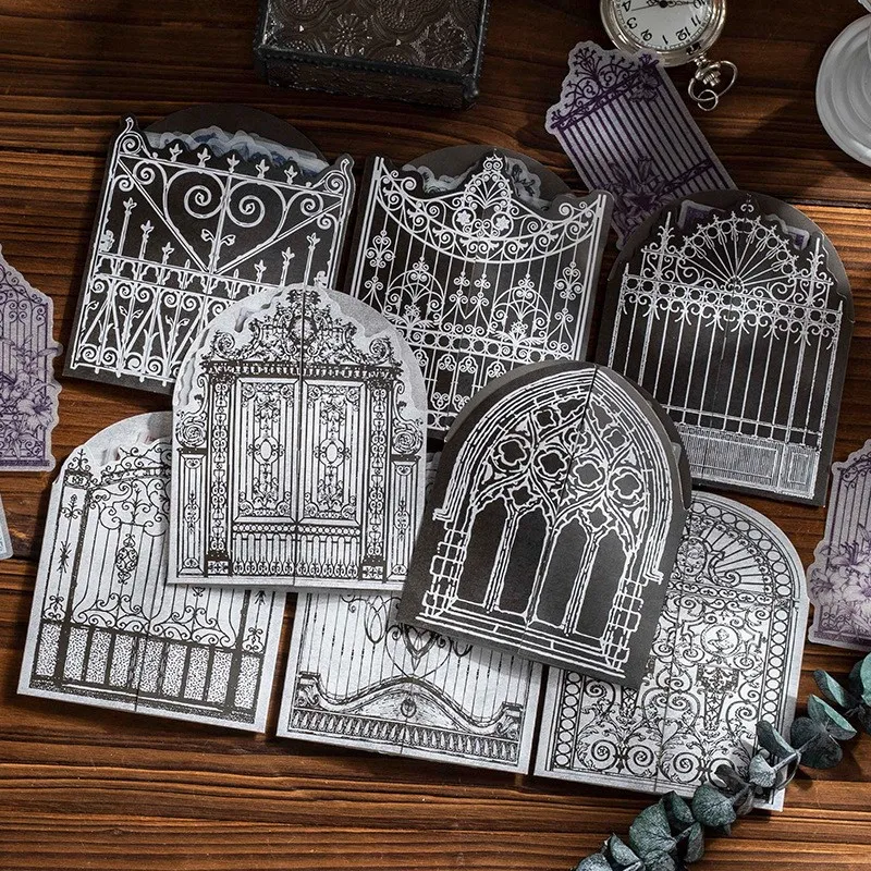 20-pcs-Gothic-style-Window-Frame-Stickers-Decorative-Stickers-for ...