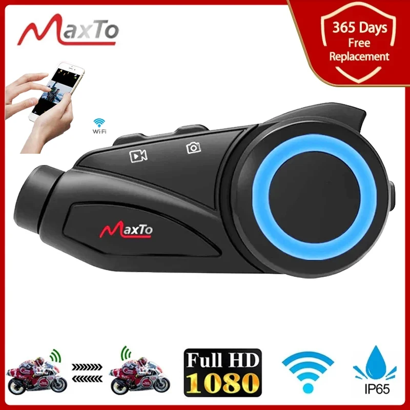 Maxto-M3-Motorcycle-Bluetooth-Helmet-Headset-Intercom-Waterproof-Sony ...