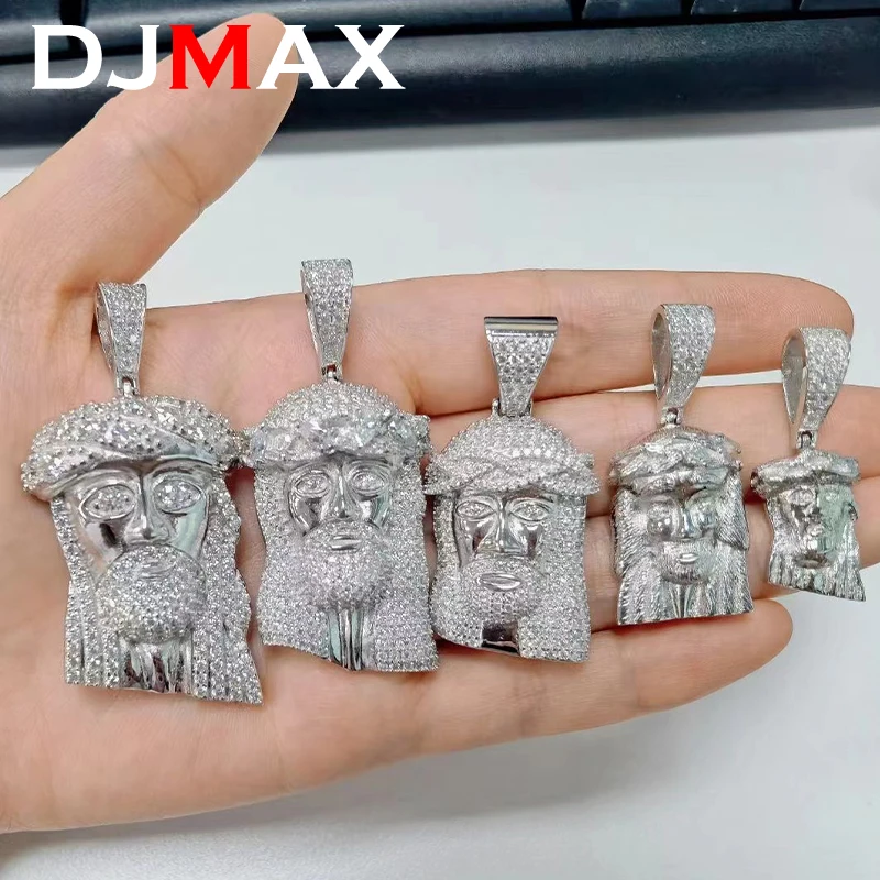Hip-Hop-DJMAX-Full-Moissanite-Jesus-Chain-For-Women-Top-Quality ...