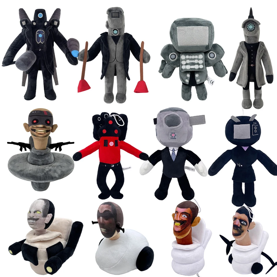 1-8pcs-Skibidi-Toilet-Plush-28cm-Anime-Plush-Toy-Stuffed-Animals-Soft ...