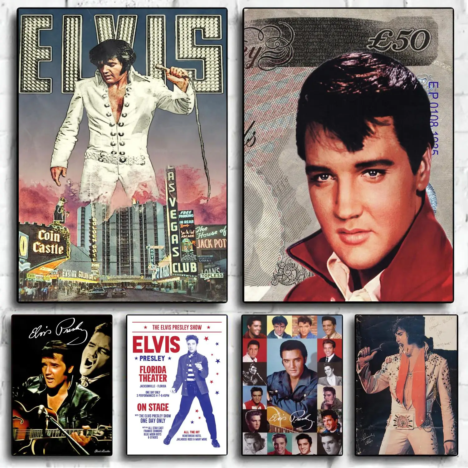 elvis presley Decoration Art Poster Wall Art Personalized Gift Modern ...