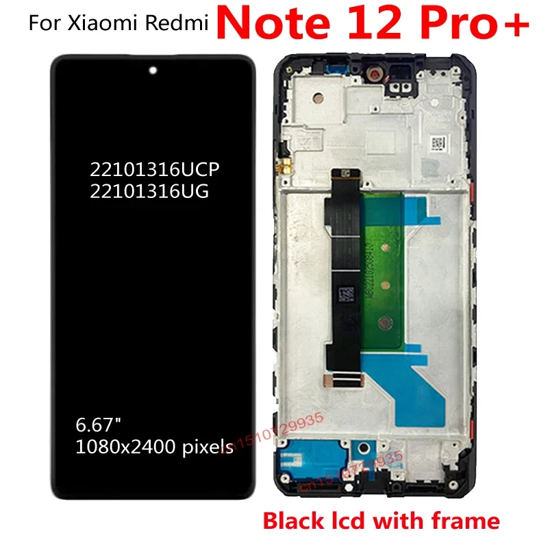 Melhor original para xiaomi redmi note 12 pro plus note12 pro + display ...