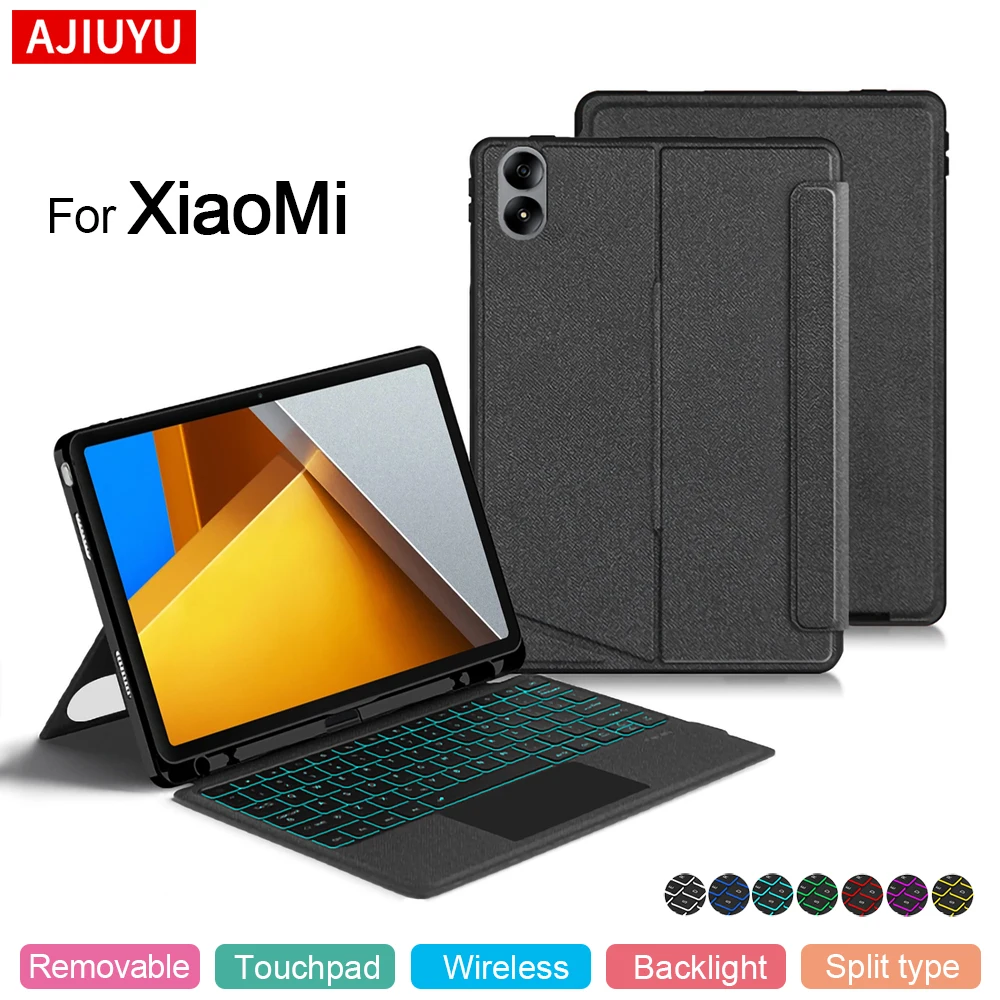 AJIUYU-Keyboard-For-XiaoMi-POCO-Pad-12-1-Inch-2024-Redmi-Pad-Pro-12-1 ...