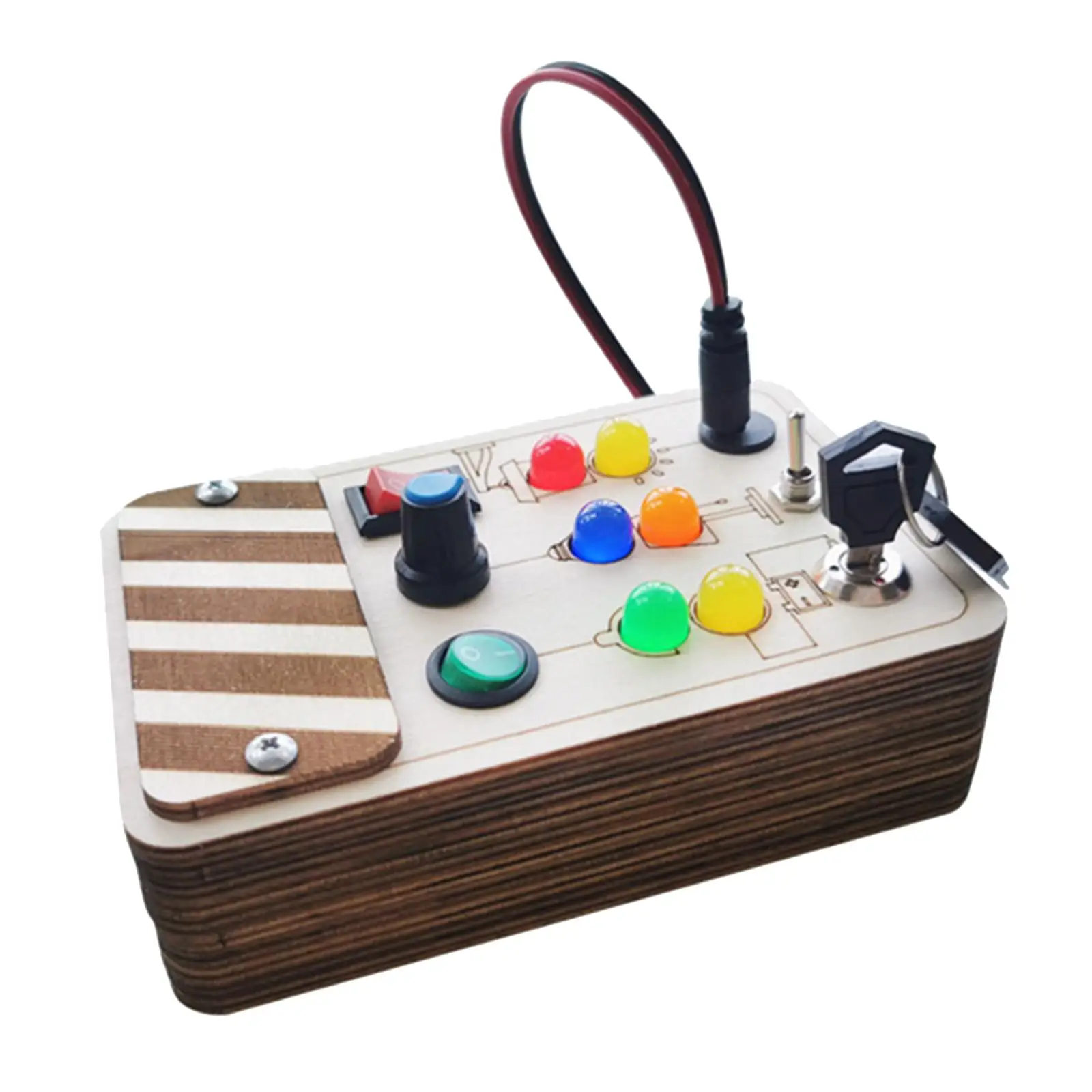 Montessori Switch Busy Board Sensory Toy Activity Board Educational For ...