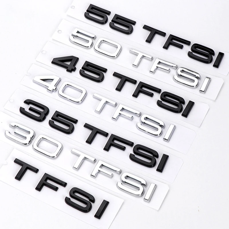 Choice 40tfsi Chrome 3d Chrome Car Letters Trunk Emblem Badge Sticker ...