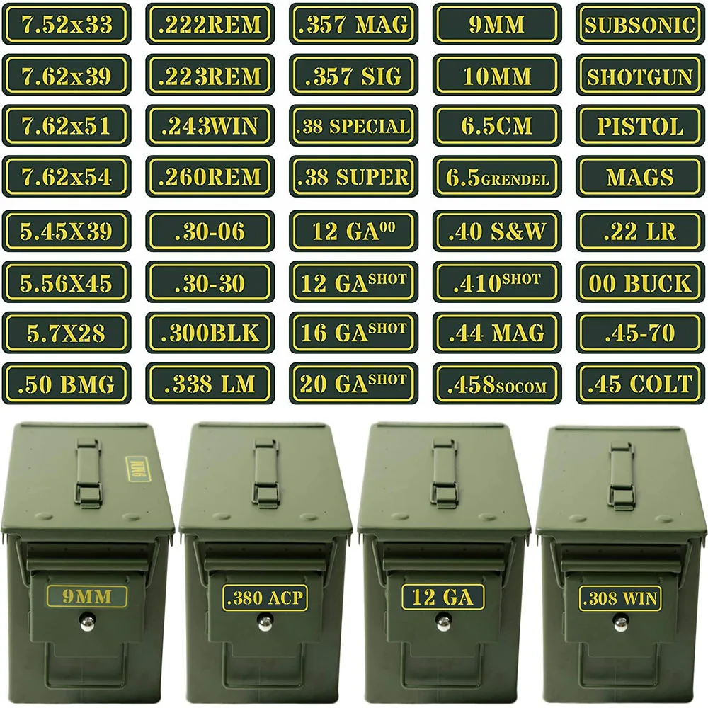 Ammo Can Decals 357 Sig