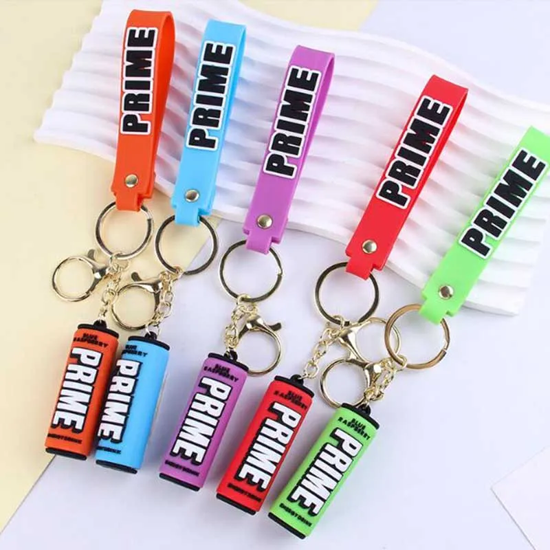 Fashion Bottle Key Chains Cute Prime Drink Keychain for Car Key Bag ...