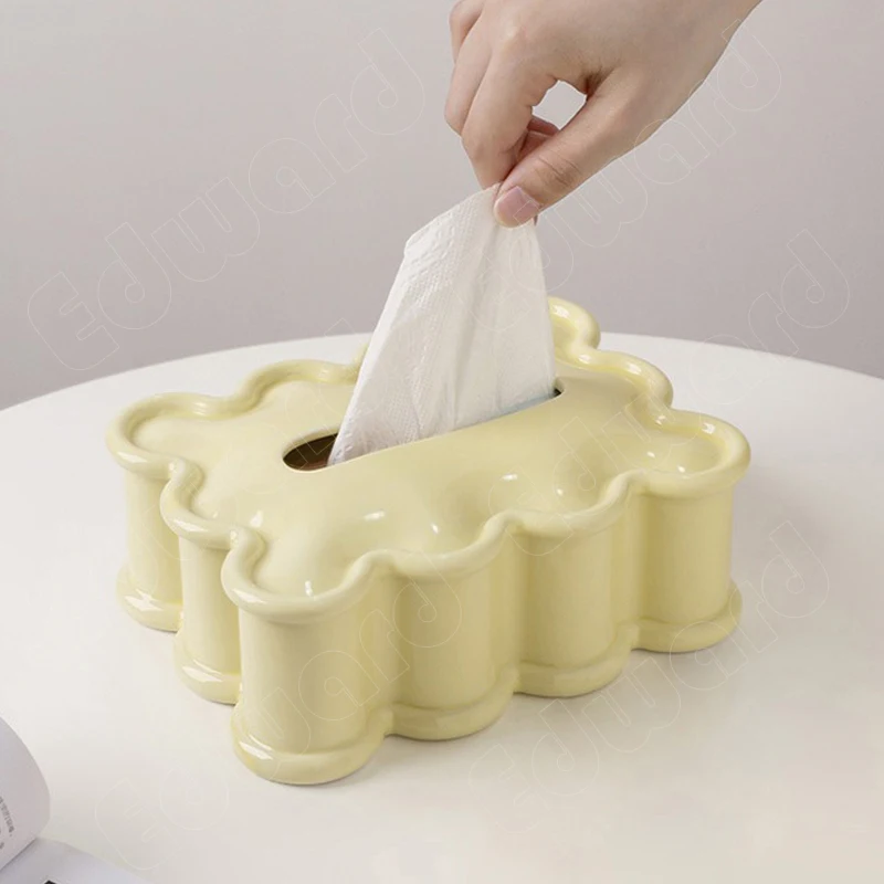 Ceramic-Tissue-Box-Decoration-Paper-Drawer-Decorate-Household-Living ...