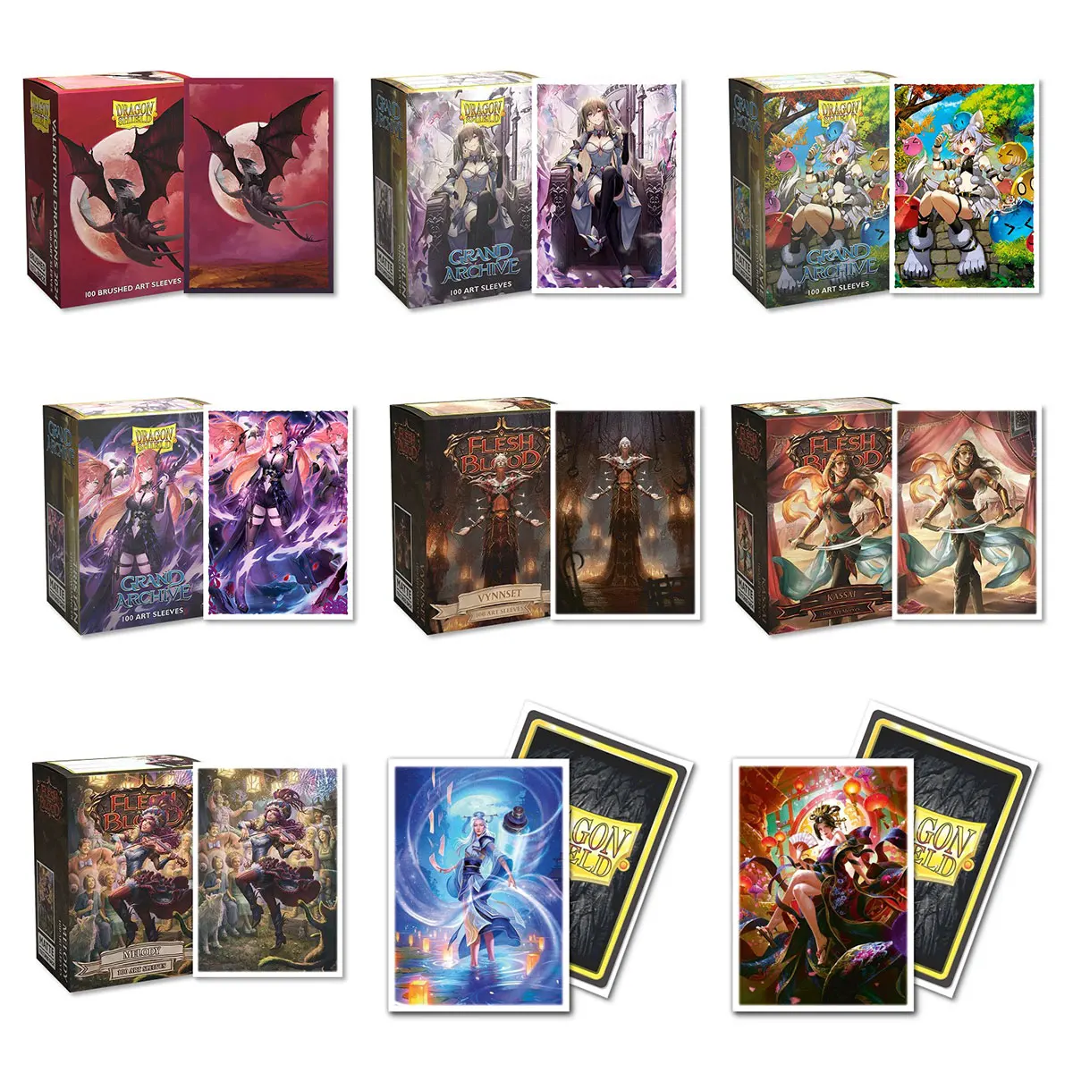 100-PCS-BOX-Brushed-Art-Matte-Cards-Sleeves-Dragon-Shield-Cards-Cover ...