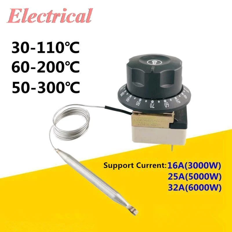 1pc Electric Oven Thermostat Hot Temperature Controller Pitco Knob Type ...
