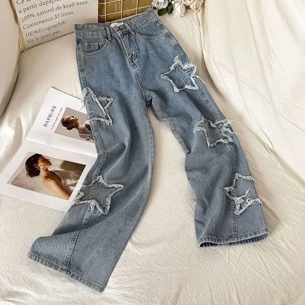 Denim-Popular-Ins-Fashion-Korean-WIth-Star-2024-Spring-Autumn-New-High ...