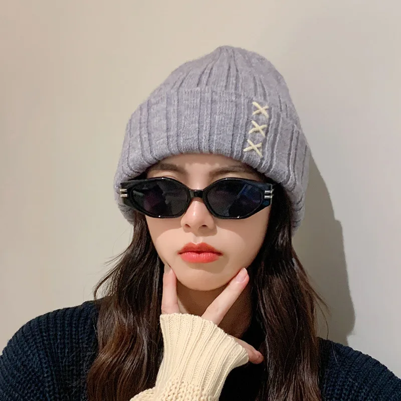 Knitted Beanies Caps Ear Warm | Apparel Korean Knit Beanie | Knit Beanie Korean Style - Skullies ...