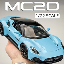 Large 1/22 Maserati MC20 Sport Car Alloy Model Car Diecast Metal Scale Collection Vehicle Model ...