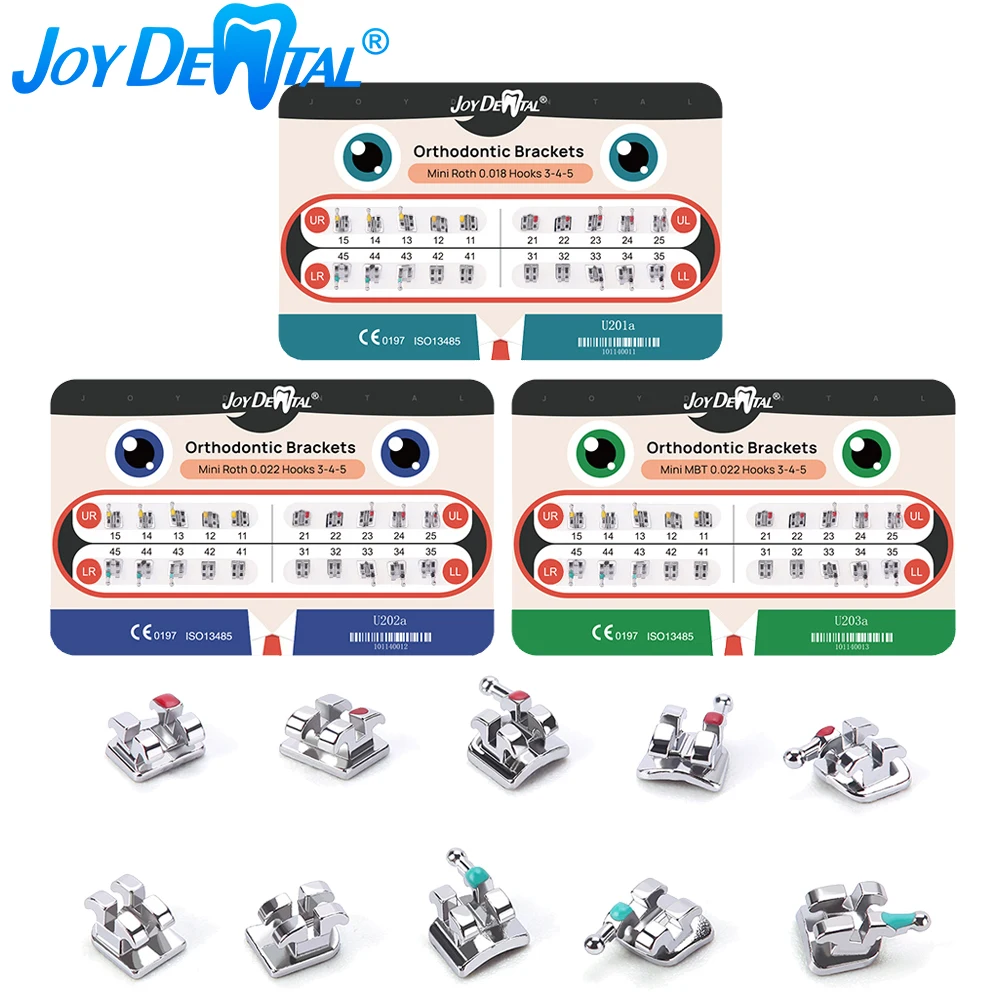 20pcs/pack JOY Dental Brackets Orthodontic Braces Metal MIM Monoblock ...