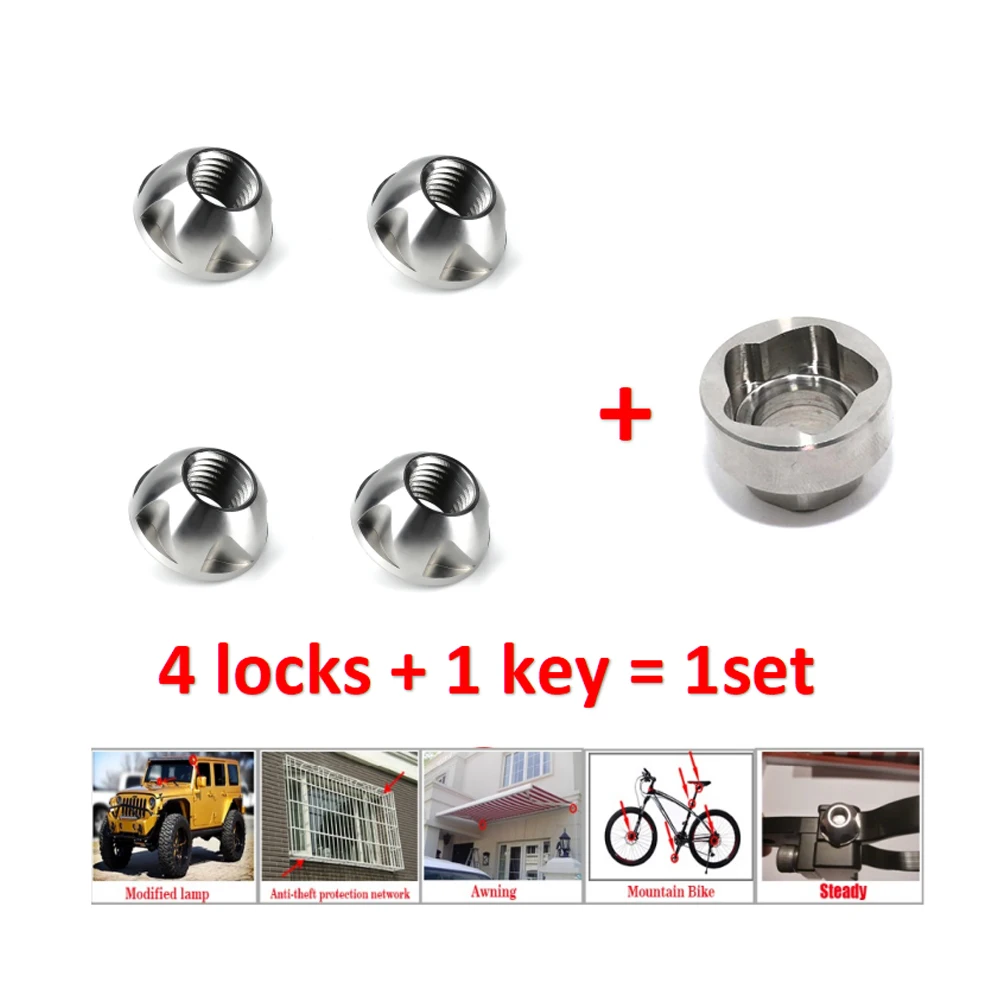 Nut M6 M8 M10 M12 M14 Security Anti Theft Screws Nuts nut 304Stainless ...