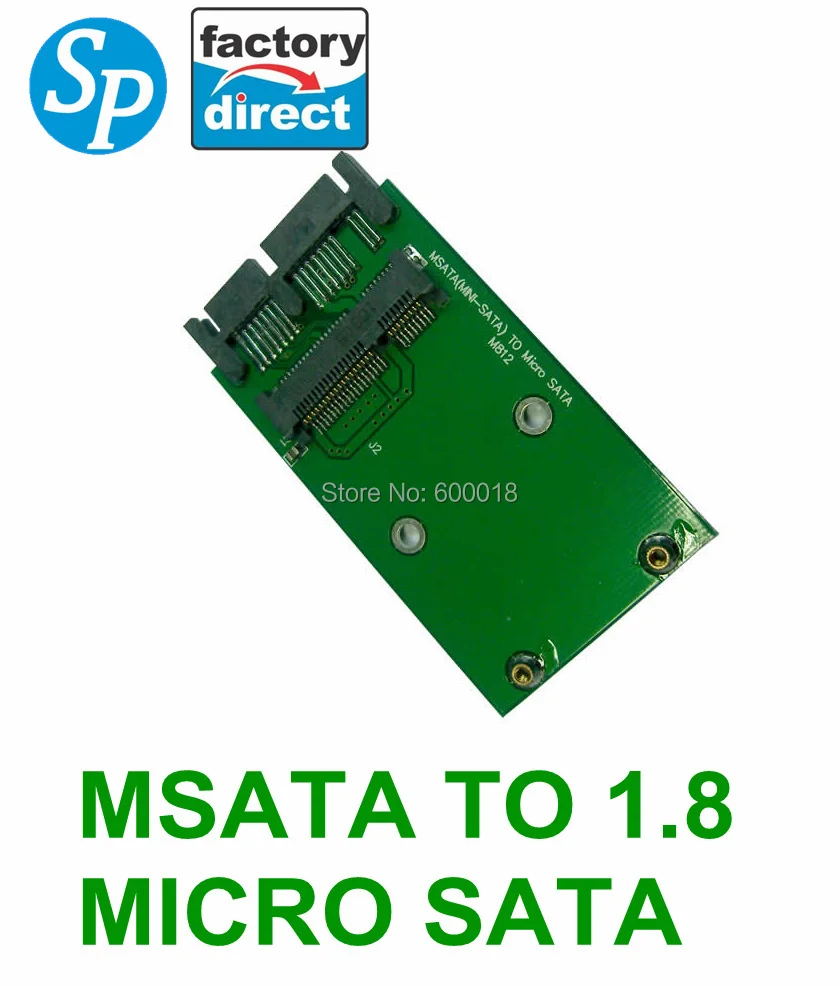 Adaptador de interfaz SP Msata Mini PCI E SSD a micro SATA de 1,8 ...